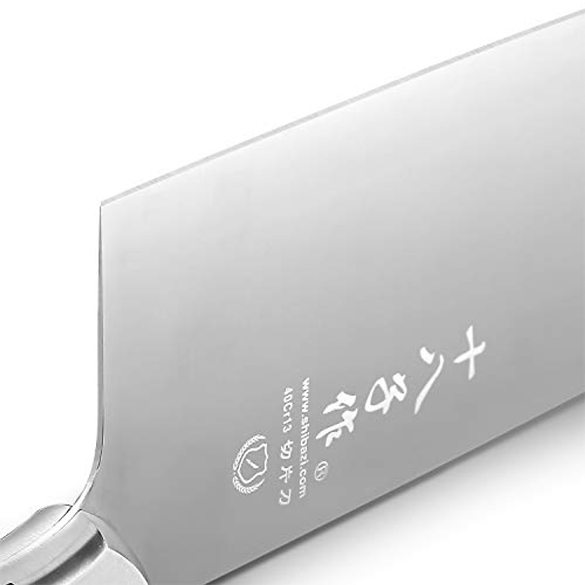 SHI BA ZI ZUO Slicing Knife Meat Knife Cleaver 7 Inches Cutting Veggie with Sturdy Handle