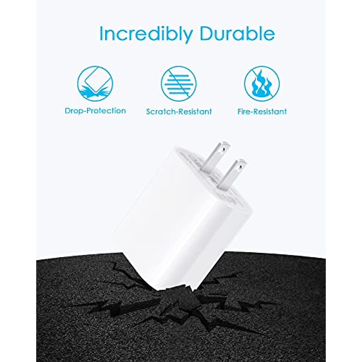 【2 Pack】 20W USB C Wall Charger for iPhone Charger Block with PD 3.0 USB C Adapter Fast Charging for iPhone 14/14 pro/14 plus/14 pro max/13/12/11/SE/XR/8, iPad Pro/Mini, Galaxy, Pixel 4/3 and More