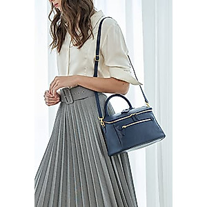 Gnome & Bow - Three Musketeers Dryna Medium Crossbody Sling Handbag Detachable Pouch (Leather) (Blue)