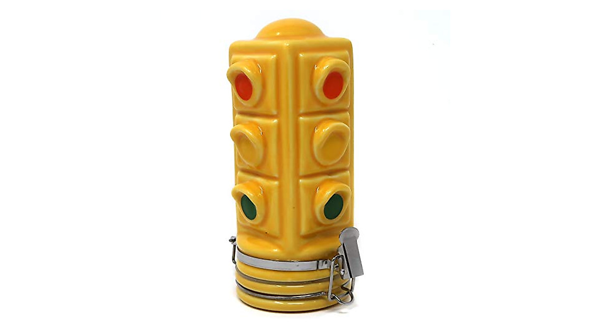 CA Traffic Light Porcelain Container - Unique Decor