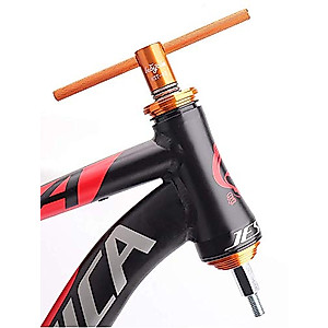 WIROJ BlueSunshine Bike Headset Cup and Bottom Bracket Press Installation Tool,Bike Headset Press-in Tool,Bicycle Repair Accessories Bearing Installer (Orange)