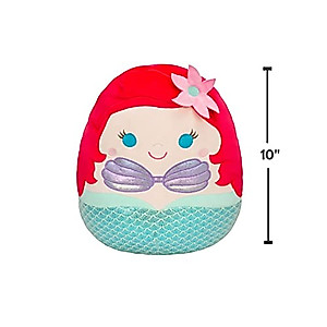 Squishmallows Original Disney 10-Inch Ariel and 4-Inch Flounder 2-Pack Plush - Ultrasoft Official Jazwares Plush