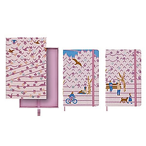 Moleskine Limited Edition Sakura Notebook, Hard Cover, Large (5" x 8.25"), Ruled/Lined & Plain/Blank, Bundle Collector's Box