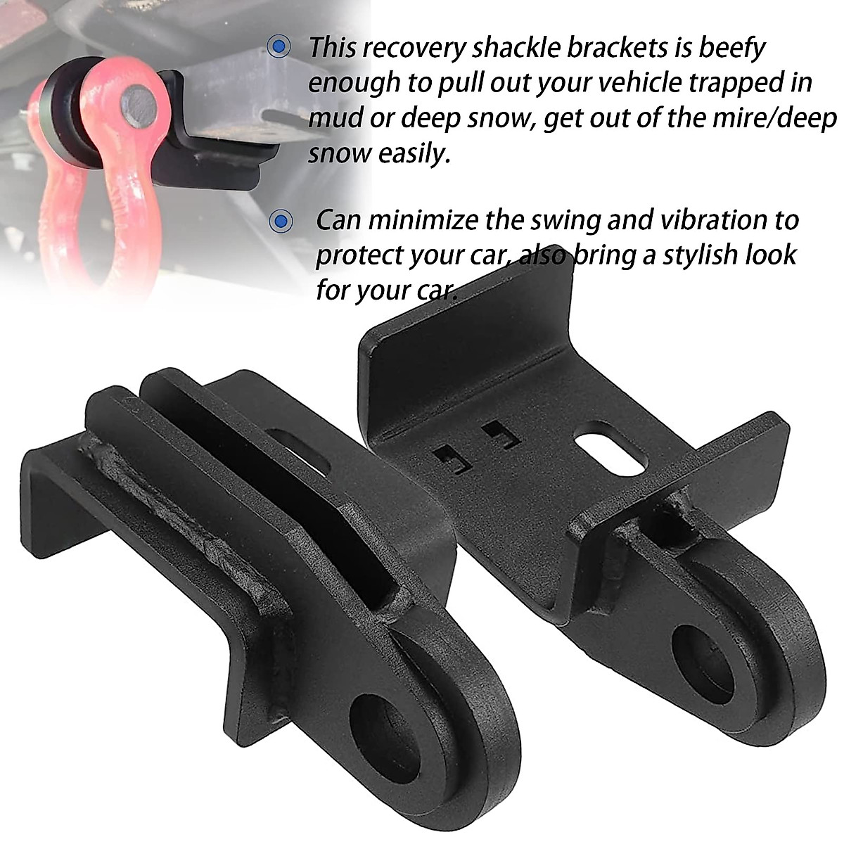 LAWETA 88711 Upgraded Tow Hook Compatible with Toyota Tacoma 2009-2023 Demon Hooks Bracket