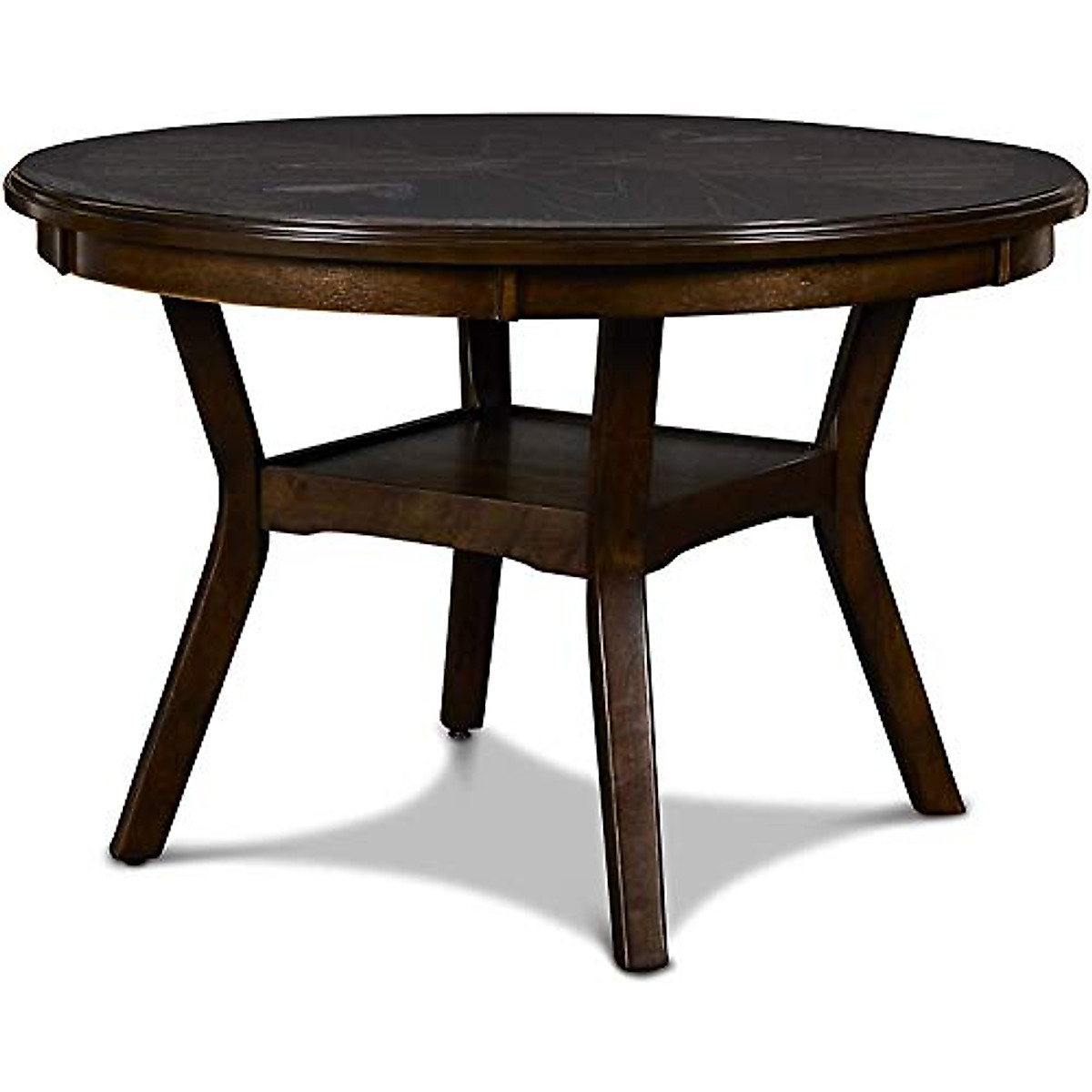 New Classic Furniture Gia 5-Piece Round Dining Table Set, 47-Inch, Cherry
