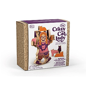Genuine Fred, Crazy CAT Lady Wooden Balance Game, Assorted