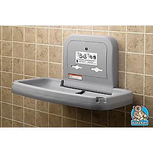 Koala Kara KB200-01SS Grey Baby Changing Station with S/S Veneer