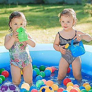 Goplus Inflatable Swimming Pool, 120” X 72” X 22” Full-Sized Family Kiddie Blow up Pool w/3 Air Chambers, Thickened Lounge Pool for Adults, Kids, Baby, Garden, Backyard , Summer Water Party, Ages 3+