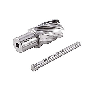 ACTOOL 1" Diameter × 1" Depth of Cut HSS ANNULAR Cutter with 3/4'' Weldon Shank
