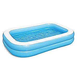 H2OGO! Blue Rectangular 8'6" Inflatable Family Pool | Perfect for Kids, Ages 6+