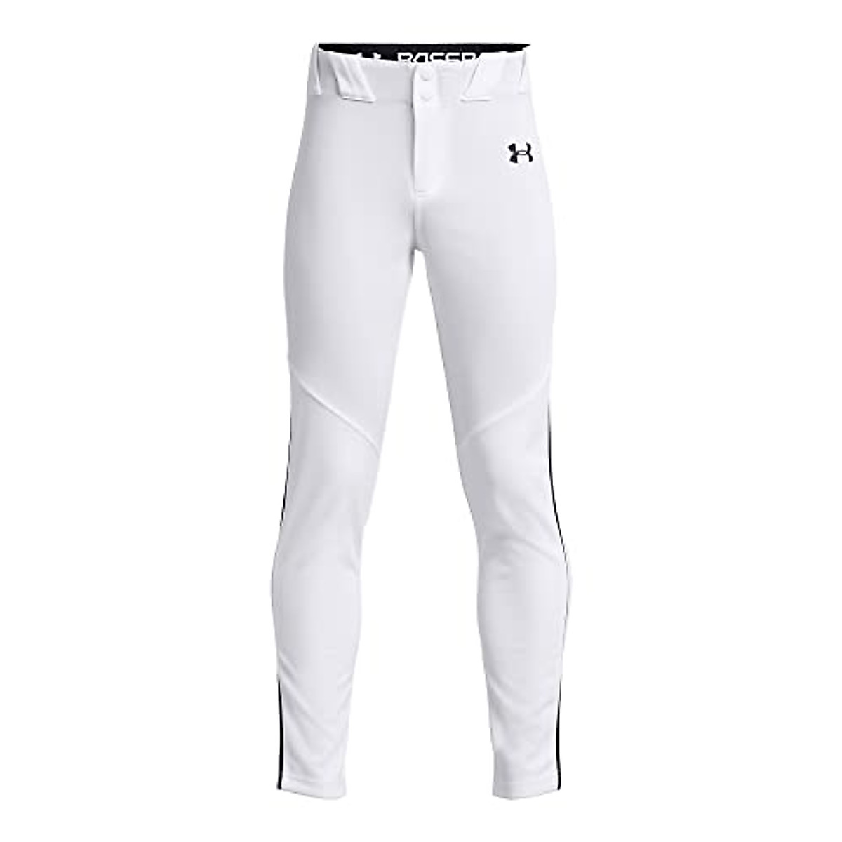 Under Armour Boys Utility Baseball Pant Pipe , (100) White / Black / Black , X-Large