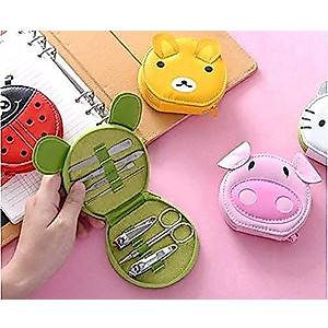 mossty Portable Manicure Set Mini Grooming kit Nail Clipper Accessories Fingernail Trimmer for Home Travel Gift