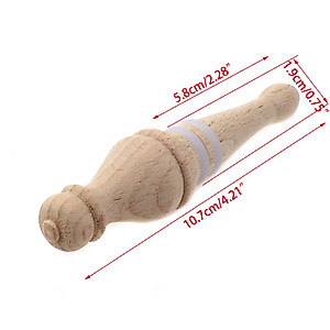 UTALIND 3 PCS Solid Wood Wine Stoppers, Beer Caps Stoppers Bottle Sealers with Silicone Rings, Beverage Bottle Stoppers Sealing Preservers(King)