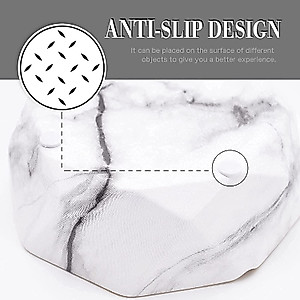 Ceramic Ashtrays White marble Cigarette Ashtray, Home，Fashionable Office Decoration Porcelain Gift, for Patio/Outside/Indoor/Garden/Porch/Home Decor