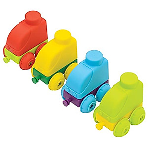 UNiPLAY Build Your Own Car Set, Building Block Car Toys for Motor Development, Sensory Learning, Educational Toy for 3 Years Old and Up (24 Piece-Set)