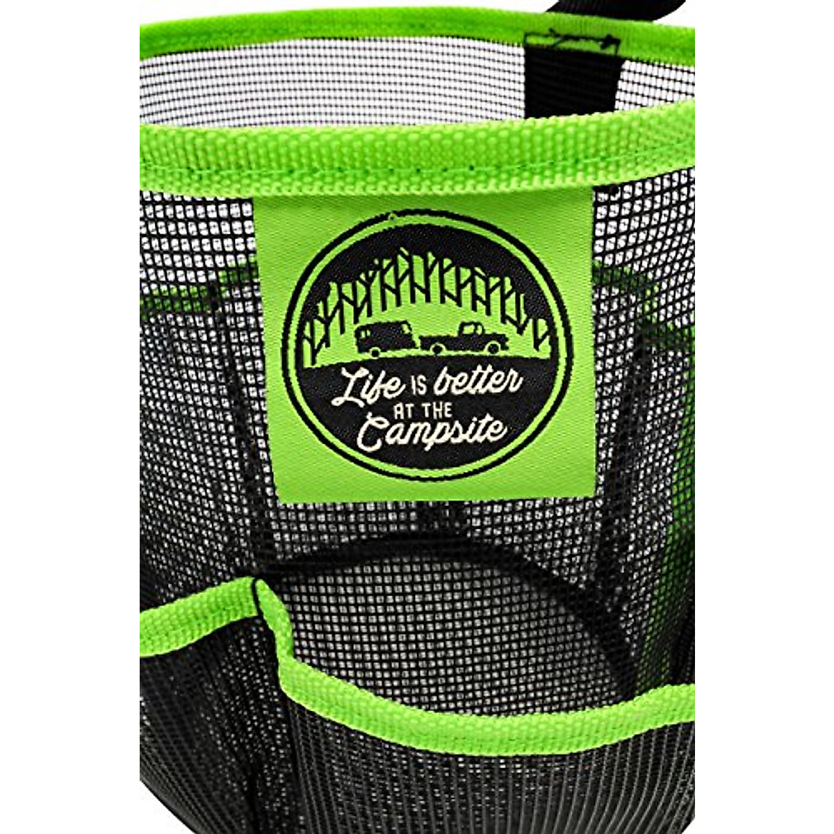 Camco 51997 Shower Caddy, 1 Pack, Black/Green