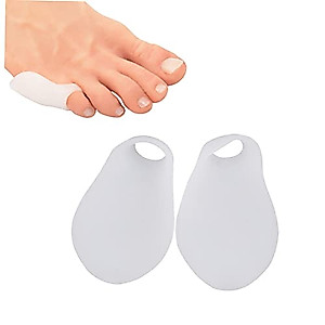 2pcs Silicone Gel Crib Protector Foot Protectors for Feet Nursing Clip Board Foot Pad Toe Sleeve Little Toe Cover Jacket Finger Cot Hammer Care Miss Toe