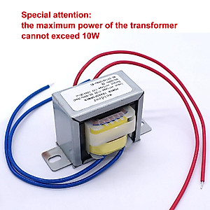 weideer Input AC 110V 50/60HZ Output AC 12V 10VA Power Transformer AC/AC Single Phase Transformer for Lighting Power Supplies, Audio Equipment etc. Various Small Power Supplies K-001