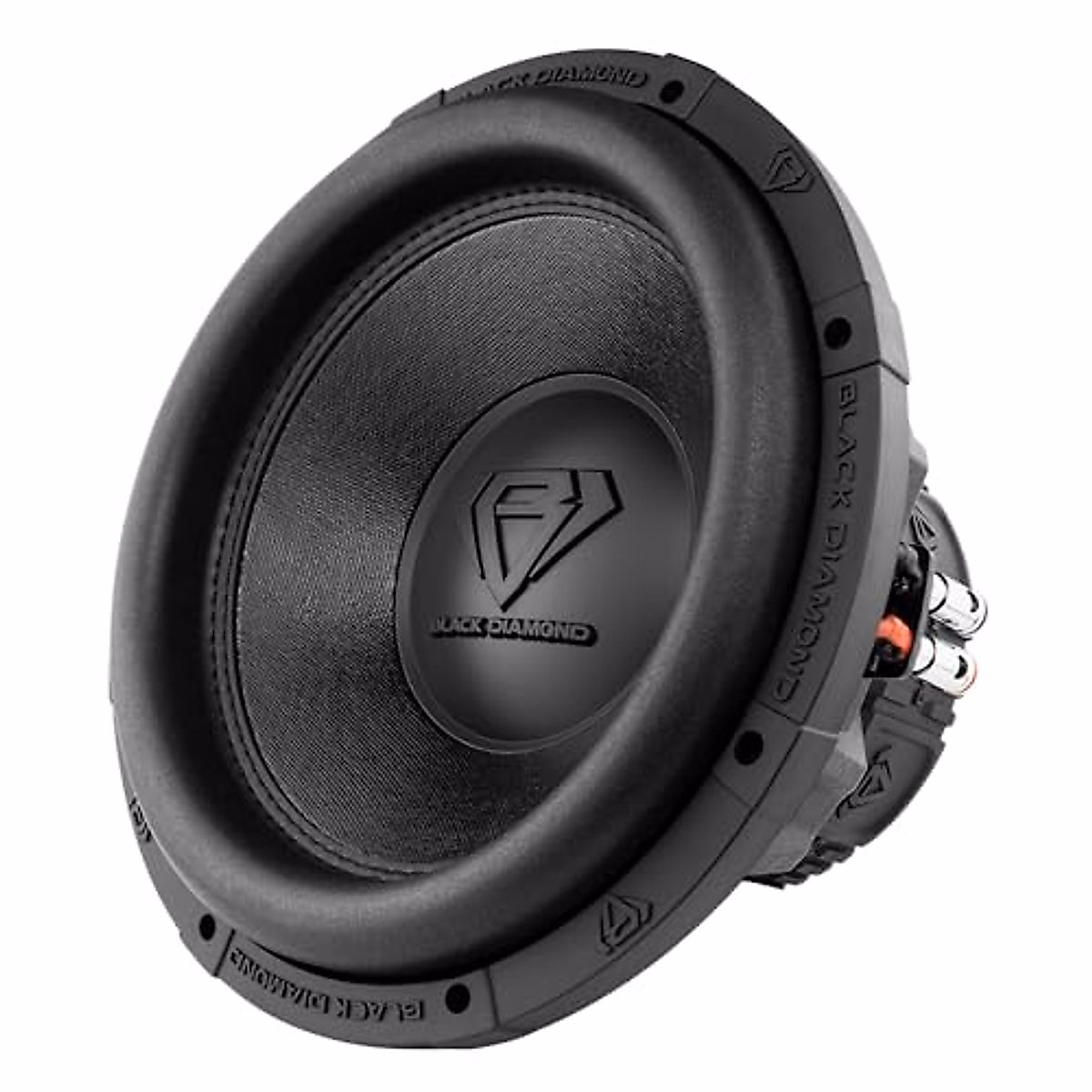 BLACK DIAMOND DIA-T12.4D 12" Car Audio Subwoofer with Aluminum Basket 2000 Watts Dual Voice Coil 4+4 DVC 4 Ohm (1 Speaker)