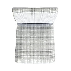 HomePop Home Decor | Classic Counter Height Bar Stools | 24 Inch Bar Stools | Decorative Home Furniture, Cream Mini Grid Pattern