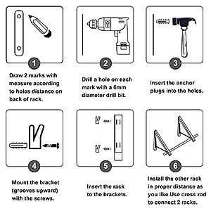 JYL HOME Wall Mounted Clothes Rack Retractable Hanger Space Saving Heavy Duty Wardrobe Hooks for Bathroom Balcony Aluminum, Silver, 1-Pack