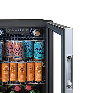 EdgeStar BWC91SS 17 Inch Wide 80 Can Capacity Extreme Cool Beverage Center