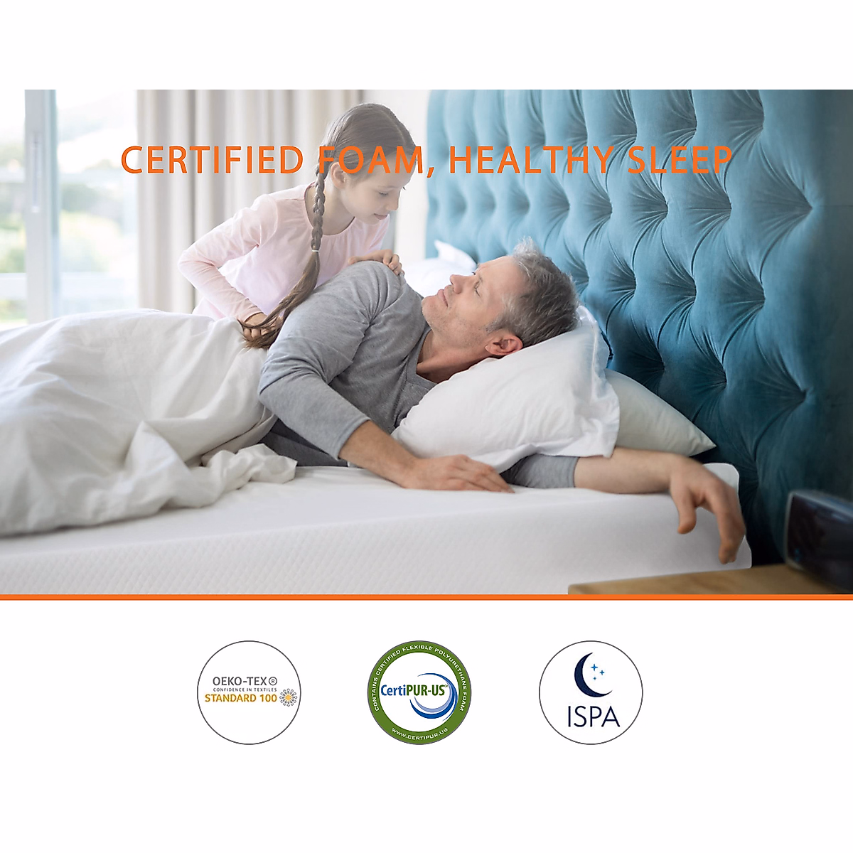 MKDLUFEI 10 Inch Gel King Size Mattress Medium Firm Memory Foam Mattress CertiPUR-US Certified King Mattress for Cool Sleep & Pressure Relief,Bed in a Box