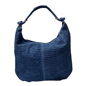 Pierre Cardin Jeans Leather Large Hobo Relaxed Suede Shoulder Bag for womens