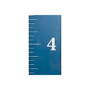 Creative Co-Op Growth Chart Ruler Wall Décor, 0.75" x 66.00", Blue
