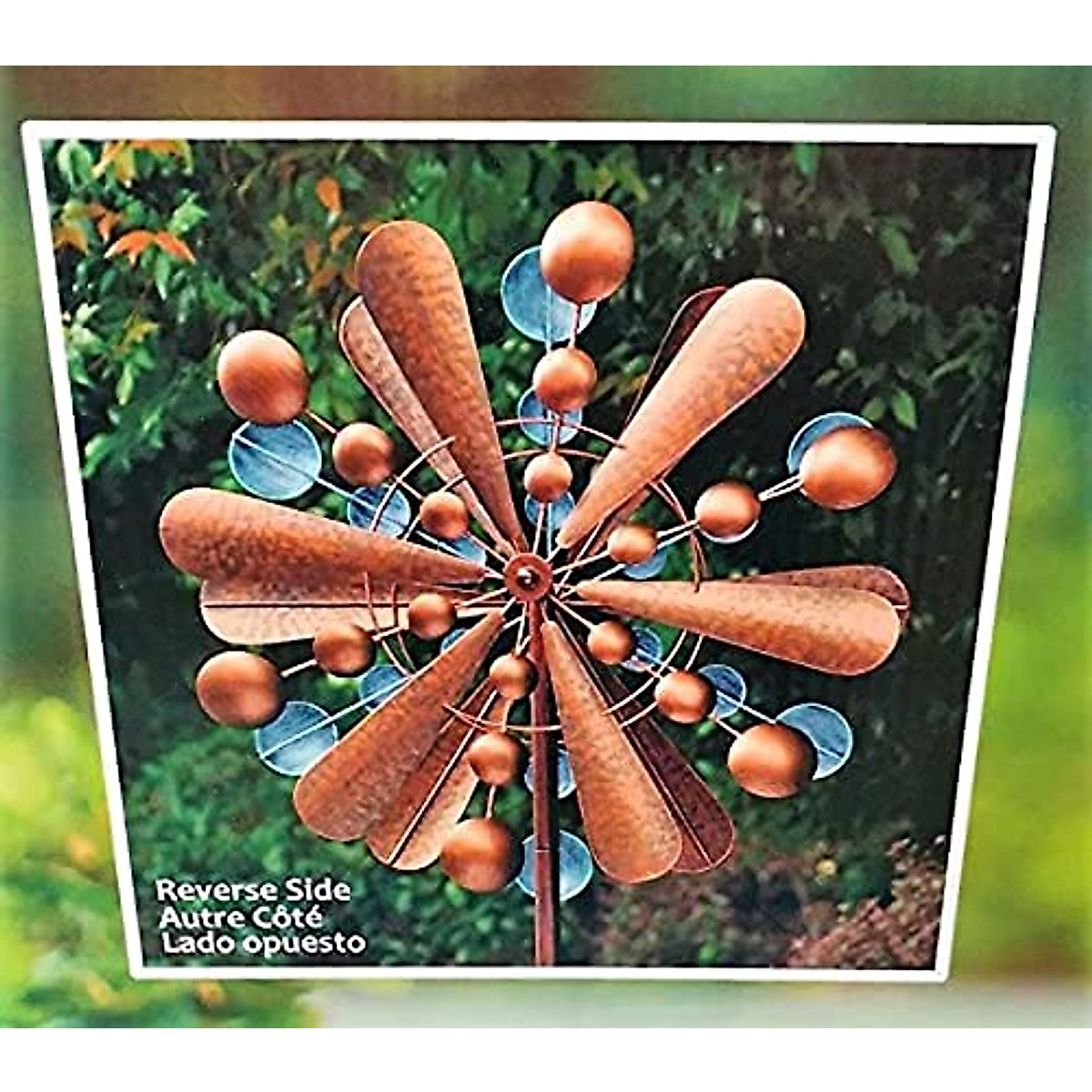 Reversible Extra Large Wind Spinner Catcher 23" Wide, 83" High Weather Resistant Finish