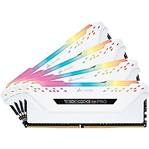 Corsair Vengeance RGB Pro DDR4 3600MHz C18 LED Desktop Memory - White 32GB (4x8GB) (Pack of 4)