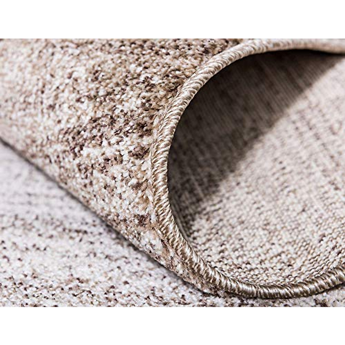 Unique Loom Del Mar Collection Area Rug - Abigail (9' x 12' Rectangle, Beige/ Ivory)