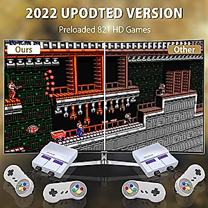 Retro Game Console HDMI,Retro Classic Game Console, Built-in 821 Game (Some are Repeated) Dual Control 8-Bit Handheld Game Player, HDMI Output, Plug and Play,Birthday Gifts Choice for Children/Adults