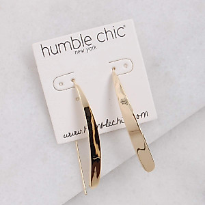 Gold Drop Earrings for Women - Gold Long Earrings for Women, Gold Teardrop Earrings for Women, 14k Gold Plated Tear Drop Earrings, Gold Dangle Earrings for Women, Gold Threader Earrings for Women