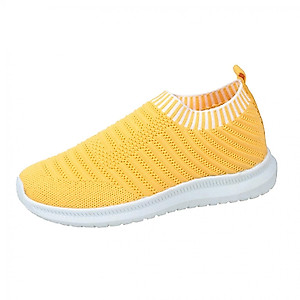 Trilanme Women's Walking Shoes Striped Knit Sock Sneakers Slip On Mesh Platform Air Cushion Running Athletic Sneakers Breathable Nursing Workout Yoga Loafers Gym Tennis for Women