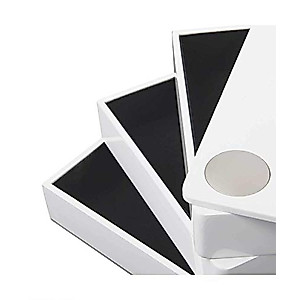 Umbra 308712-660 Spindle Jewlery Box, Wood Jewelry Box with White High-Gloss Finish