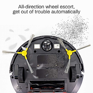 HiKiNS Robotic Vacuum Cleaner 1800Pa Powerful 4400MAH 120mins Long Lasting, Intelligent Algorithm Control Anti-Collision and Drop Sensor Protection Automatic Charging Robot Vacuum for All Floors