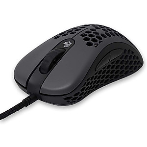 Gwolves Skoll SKL 2020 Edition 65g Ultra Lightweight Honeycomb Design Wired RGB Gaming Mouse up to 12000 DPI (Black) (Long)