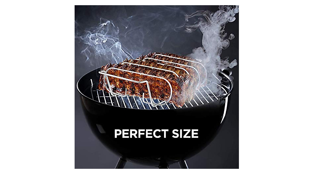 LINELAX Stainless Steel Rib Rack - Perfect for Grilling