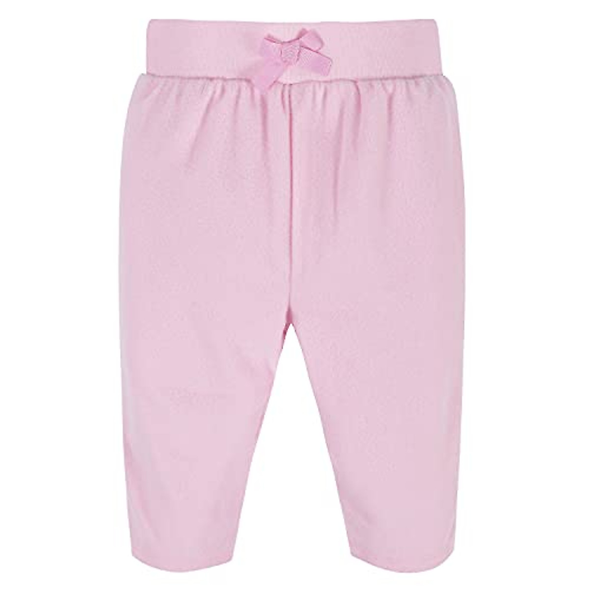 Gerber Baby Girls' 4-Pack Microfleece Pants, Pink/Gray/Black, Newborn