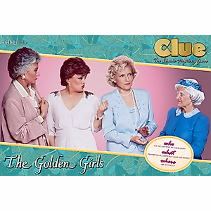 Clue The Golden Girls Board Game | Golden Girls TV Show Themed Game | Solve The Mystery of Who Ate The Lastpiece of Cheesecake |Officially Licensed Golden Girls Merchandise | Themed Clue Mystery Game