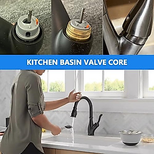 Upgraded RP50587 Cartridge Valve Replacement for DST Single Handle Kitchen and Lavatory Faucets Repair Parts Universal Delta Faucet Diamond Seal Technology Single Handle Valve Cartridge