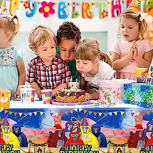 Chuntianli 2pcs 𝒢𝑜𝓇𝒾𝓁𝓁𝒶 𝒯𝒶𝑔 Tablecloth Disposable Tablecover Birthday Party Supplies and Decorations for Kid Boy Baby Shower Rectangle Tables 70"X42",2 Pack