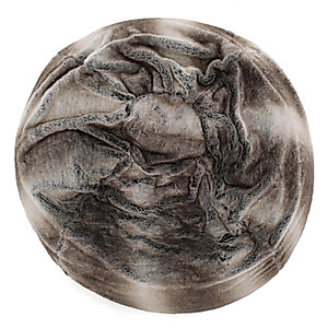 Christopher Knight Home HEAVY METAL Meridian Bean Bag Plush Faux Fur Chair | Comfortable and Fun Beanbag for The Whole Family| Non-Spill Memory Foam Filling (Ash White)