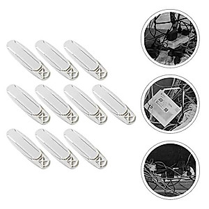 BESPORTBLE 10 Pairs of Punch- Free Socket Holder Wall- Mounted Cable Patch Panel Stand