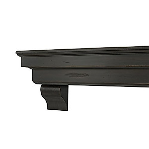 Pearl Mantels 497-60-20 Celeste Mantel Shelf, 60", Espresso Finish