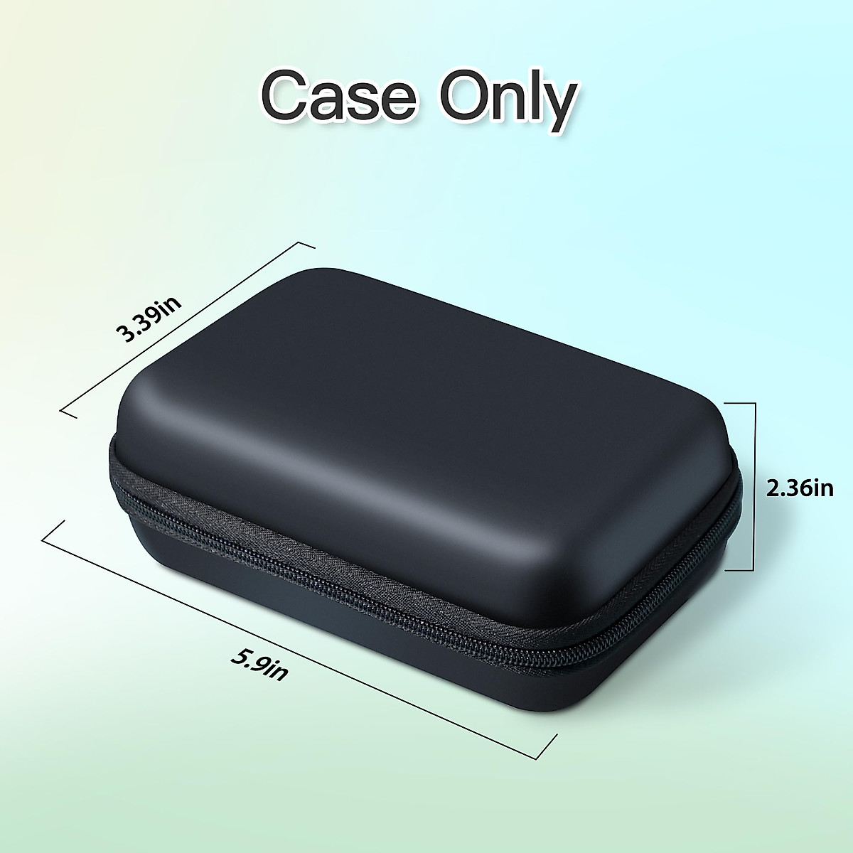 Nelko Genuine Case Compatible P21 Label Maker, Compatible with Most Mini Label Printers, Holder for Labeler Makers Printer & Labeling Tapes, Box with Mesh Pocket for Batteries Accessories (Case Only)