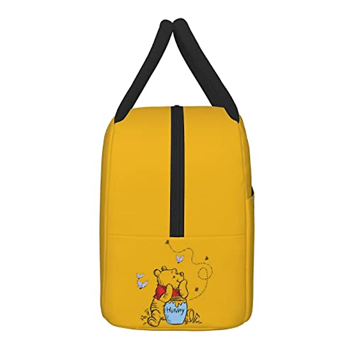 koiidisa Cute Cartoon Bear Lunch Box Large Capacity Insulated Lunch Bag for Women Picnic Lunch Bags