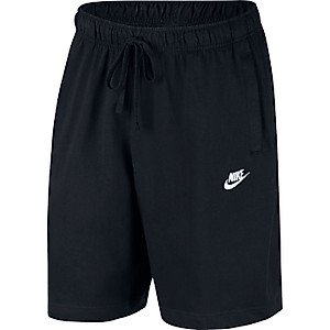 Nike Men's Sportswear Club Short Jersey, Black/White, Small
