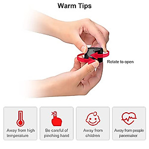 Lychee Mini Magnetic Algae Scraper Fish Tank Glass Scrubber, Aquarium Cleaning Brush (Black)